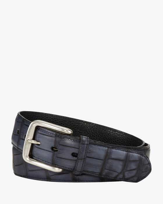 Fausto Colato Crocodile leather belt | LODENFREY